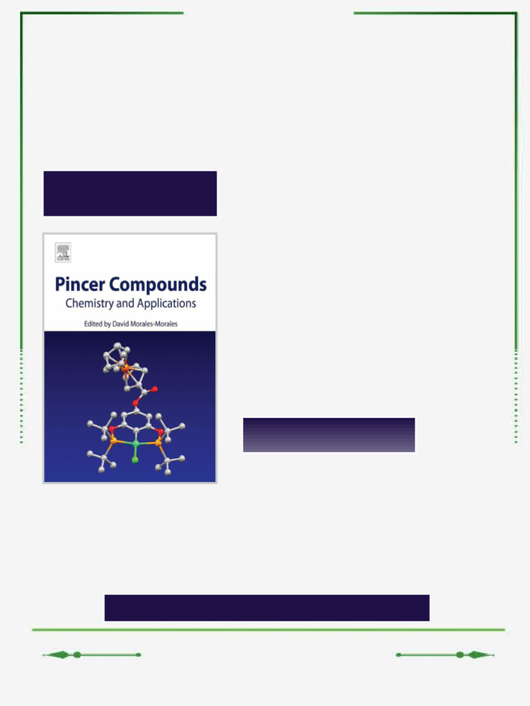 Pincer Compounds: Chemistry and Applications 1st Edition David Morales ...