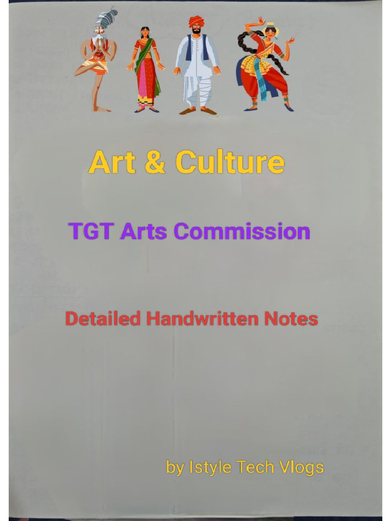 Art & Culture Handwritten Notes | PDF