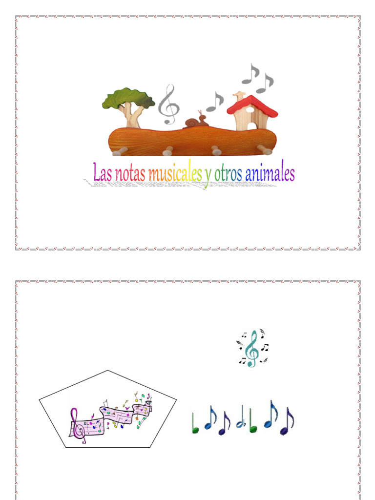 Siete Notas Musicales en el Pentagrama | PDF | Clave | Musicología