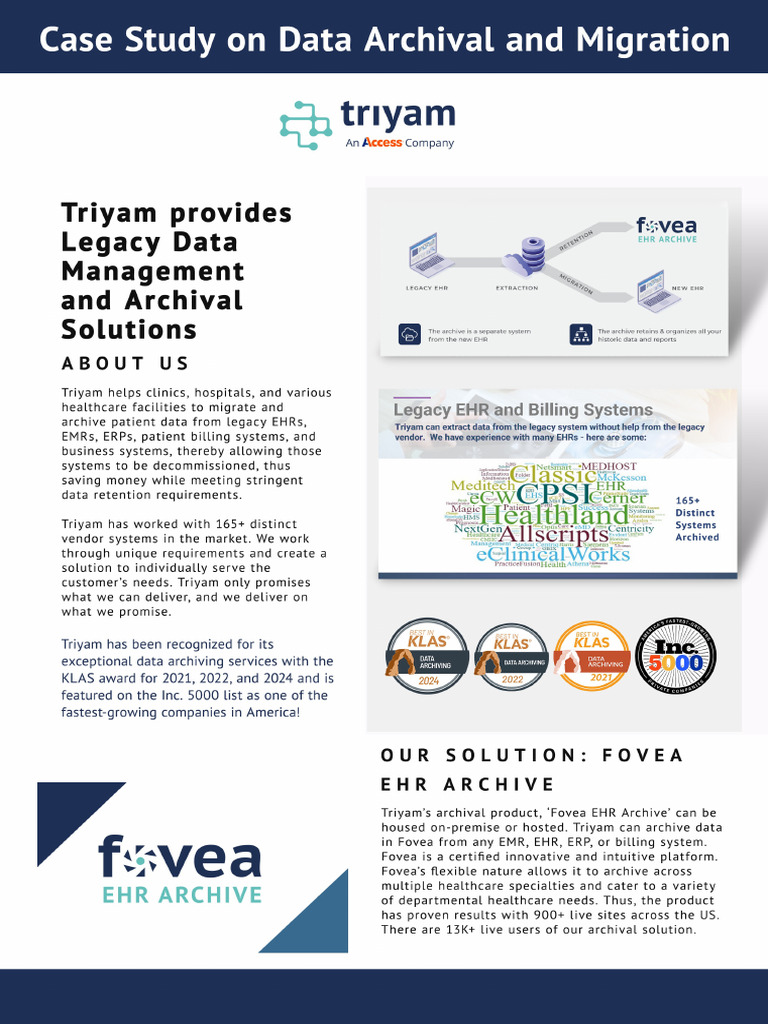 Case Study On EHR Data Archival | PDF