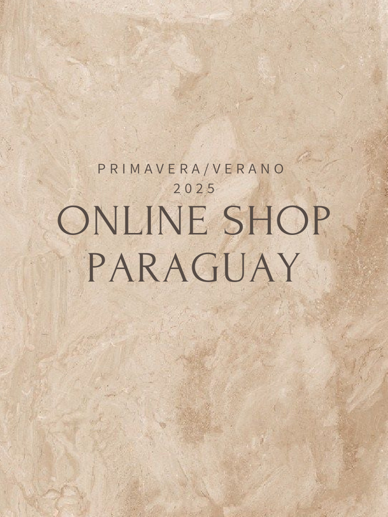 PrimaveraVerano 2025 - Online Shop PY | PDF