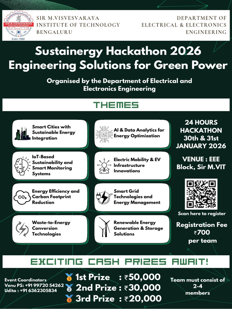 Sustainergy Hackathon 2026: Green Innovation | PDF | Sustainable Energy ...