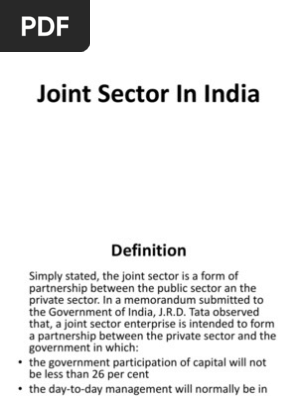 Joint Sector Enterprises