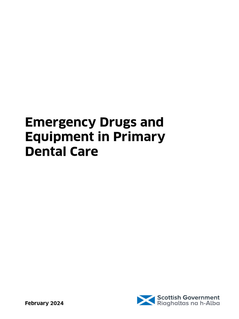 Emergency Drugs Equipment Primary Dental Care | PDF | Cardiopulmonary ...