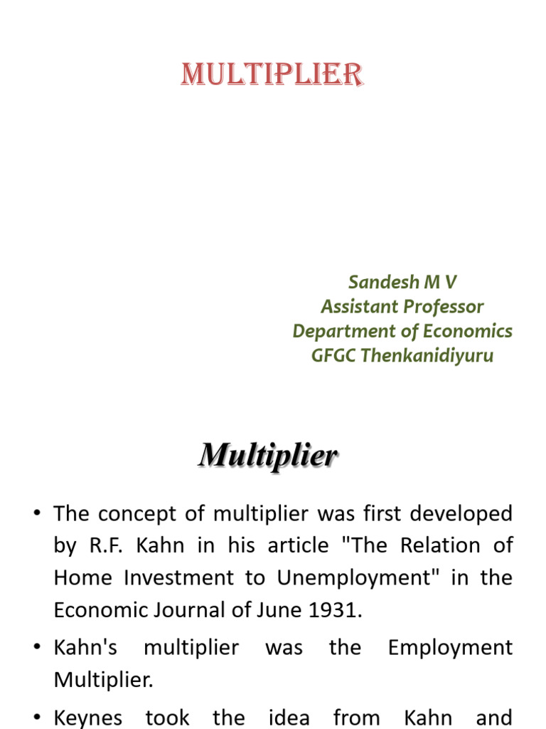 Multiplier | PDF