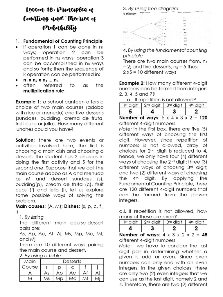 Mat 160 p2 Notes | PDF | Variance | Random Variable