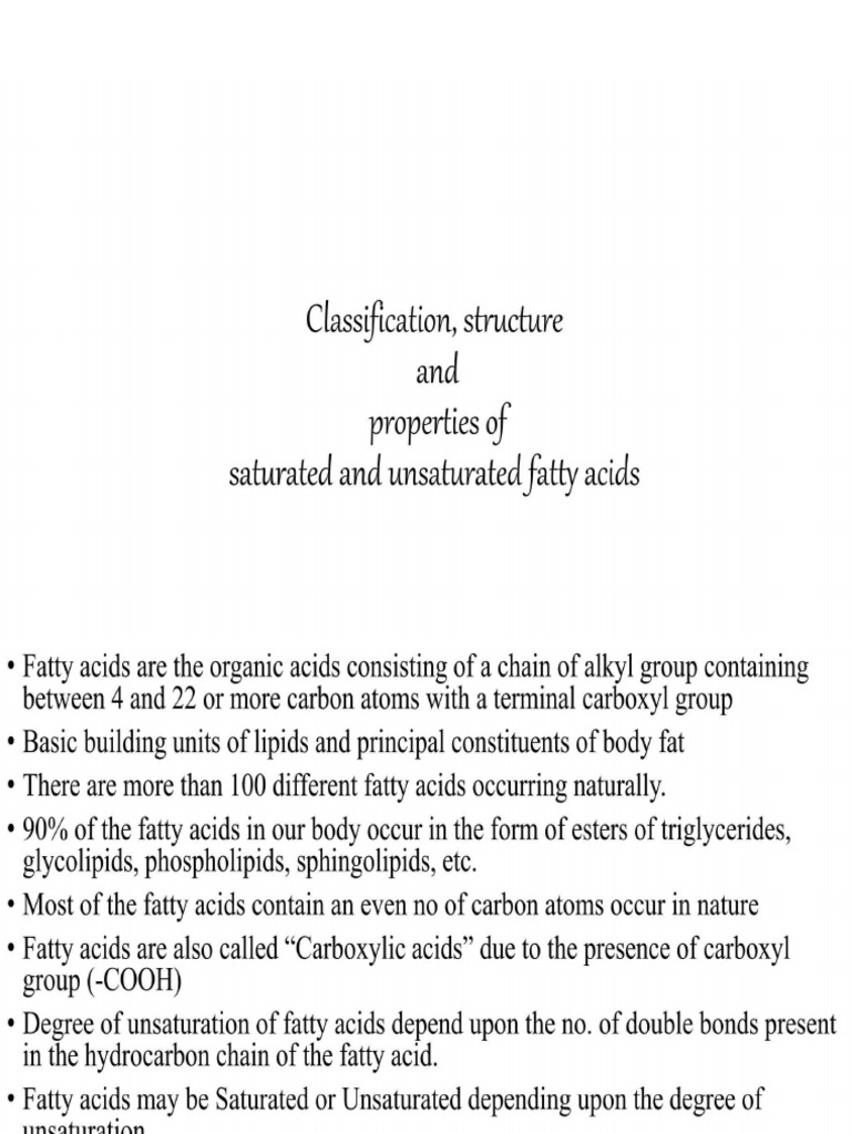 Fatty Acid | PDF