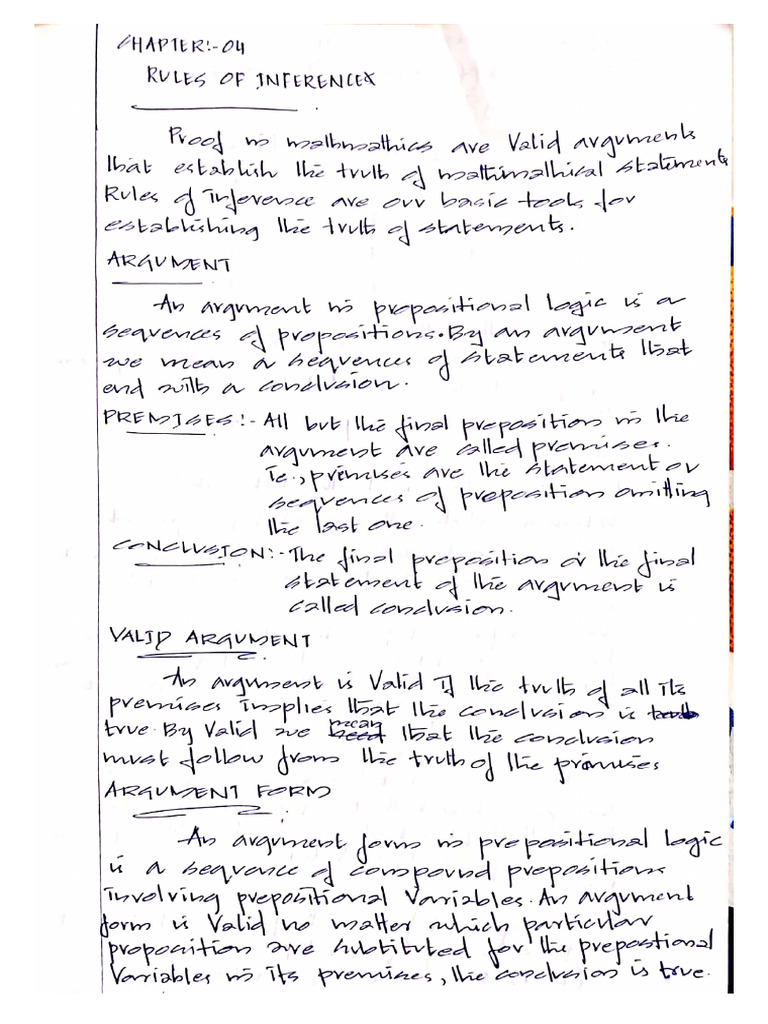 Module 1 Rules of Inference | PDF