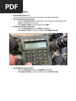 SINCGARS Radio Setup Instructions | PDF