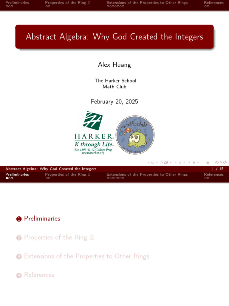 Lecture 7 - Alex | PDF | Ring (Mathematics) | Prime Number