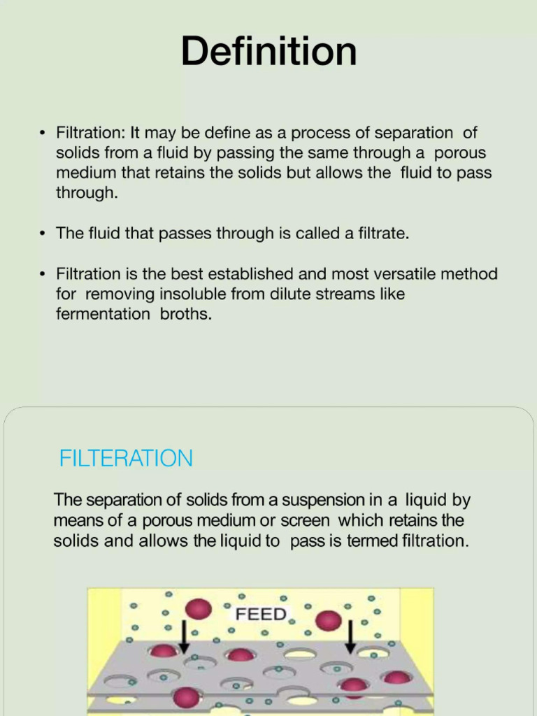 FILTRATION PPT | PDF