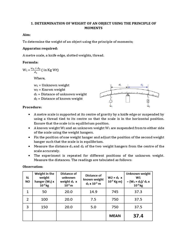 Physics Manual Set 02 | PDF | Weight | Light
