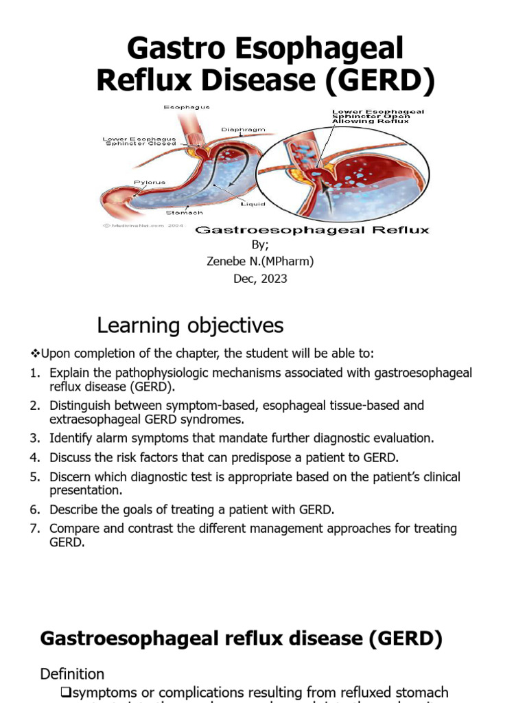 GERD | PDF | Gastroesophageal Reflux Disease | Esophagus