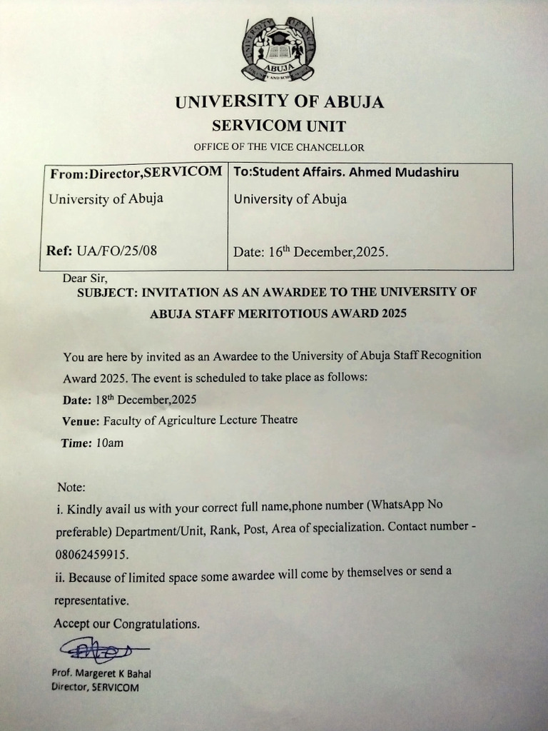 Award Letter | PDF