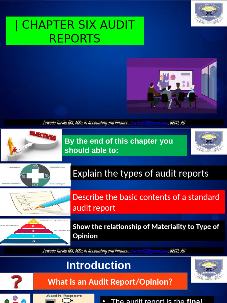 Chapter 6 Audit Report | PDF | Auditor's Report | Accounting