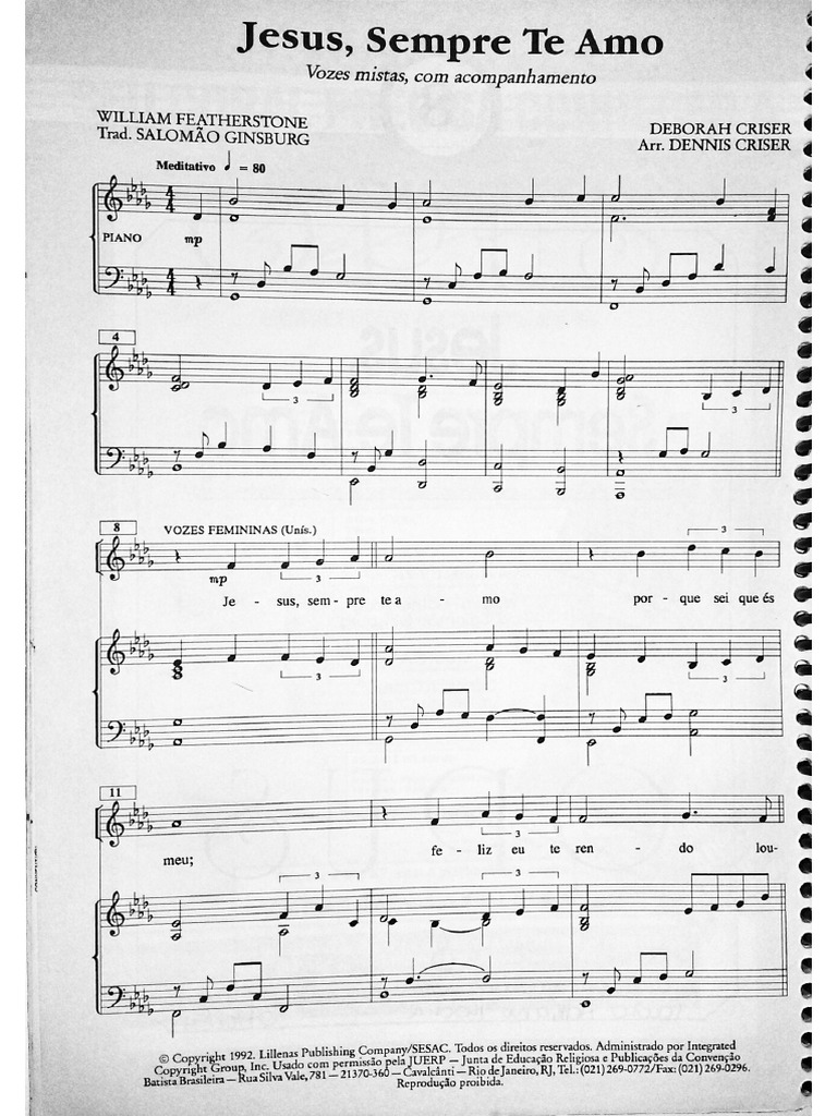 Jesus Sempre Te Amo | PDF