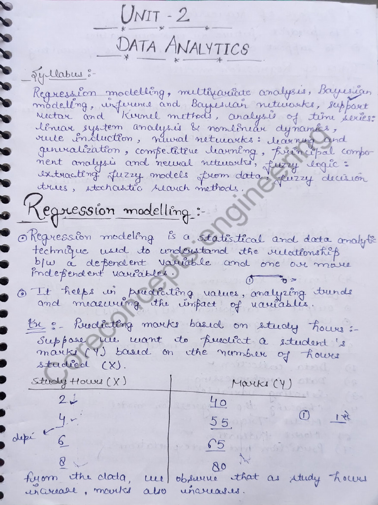 Unit-2 Data Analytics by Coreconcepts_ Engineering | PDF