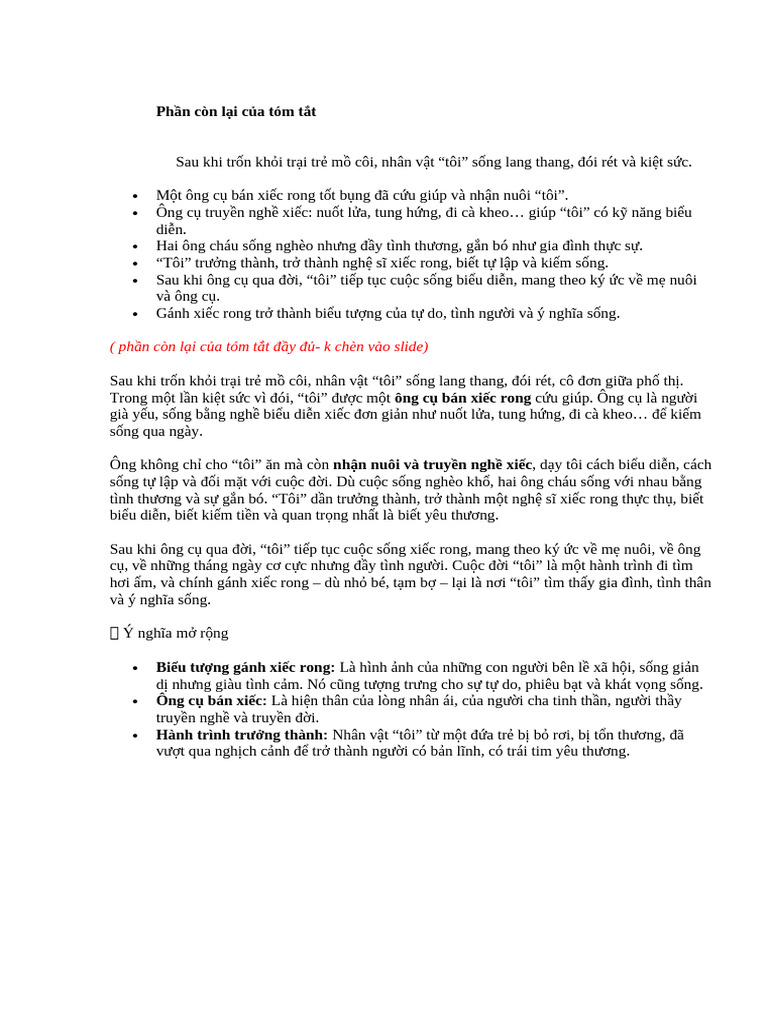 Phần-còn-lại-của-tóm-tắt | PDF
