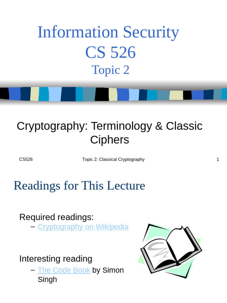 14_526_topic02 | PDF | Cryptography | Encryption