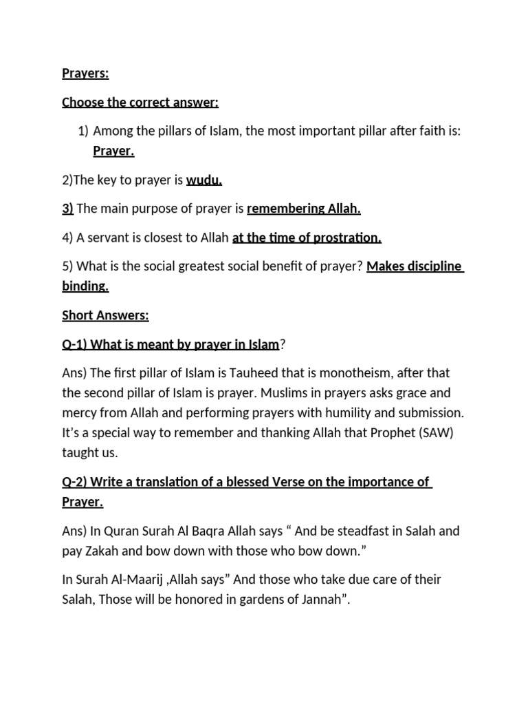 5-Prayers | PDF | Quran | Islam