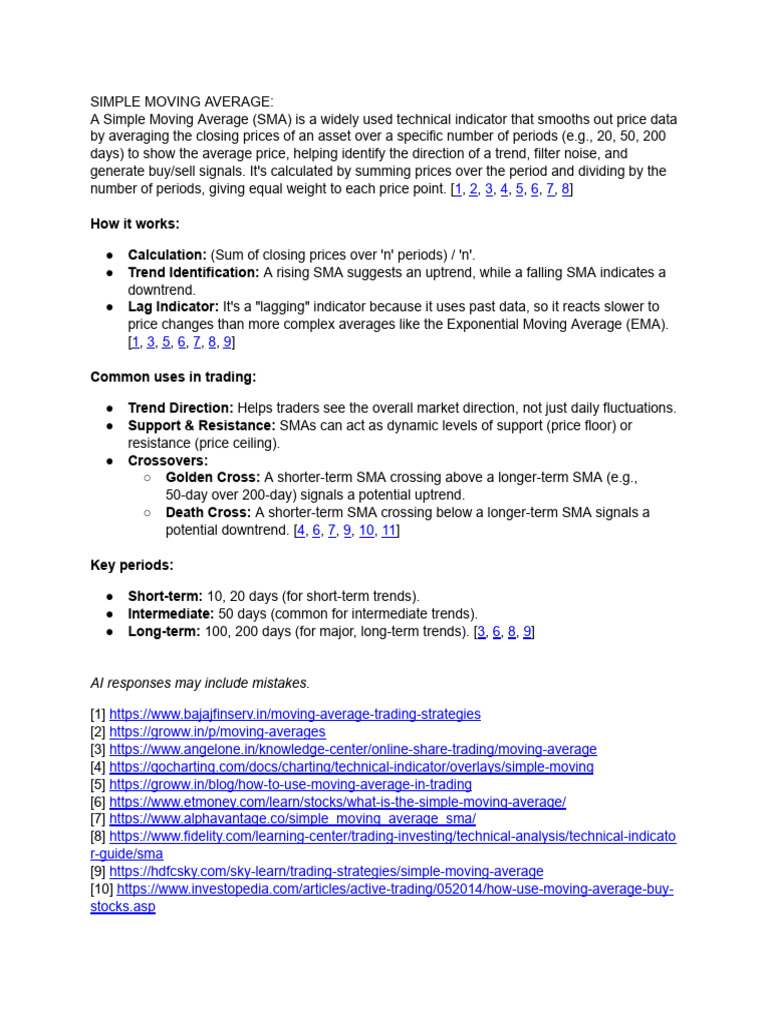 MOVING AVERAGES | PDF | Moving Average | Applied Mathematics