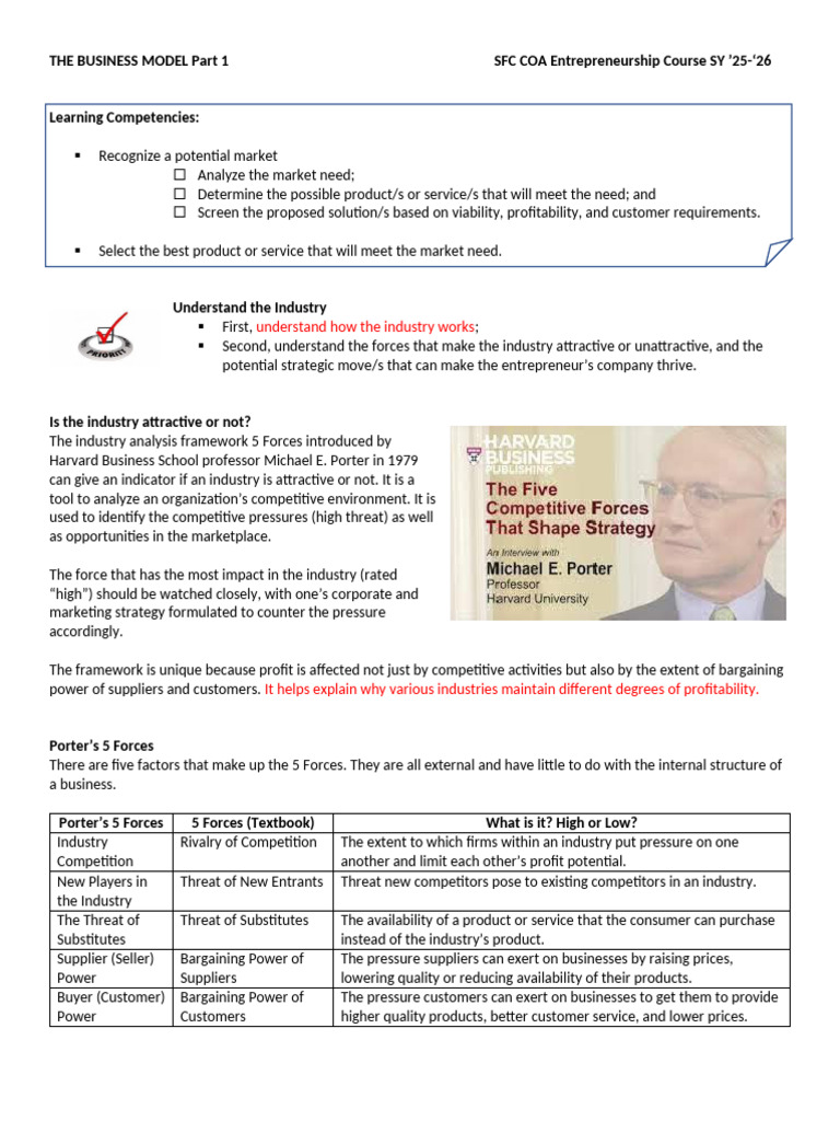 The Business Model Industry Analysis 28 Aug 2025 | PDF | Swot Analysis ...