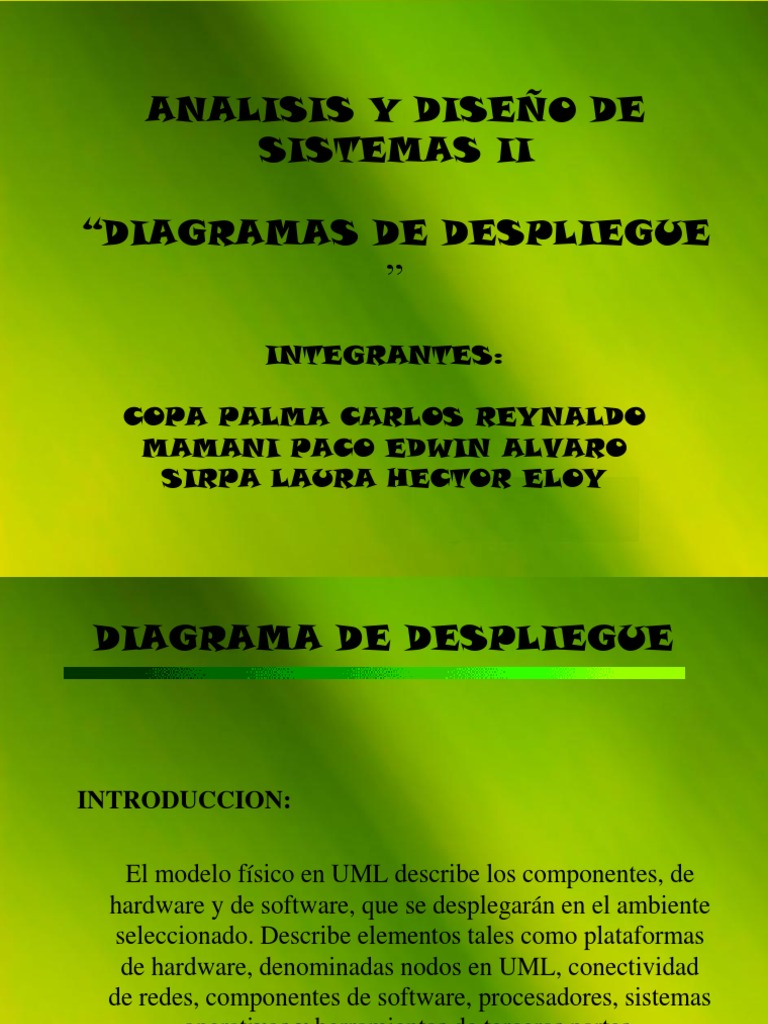 Ejemplos de Diagramas de Despliegue UML | PDF | Hardware de la ...