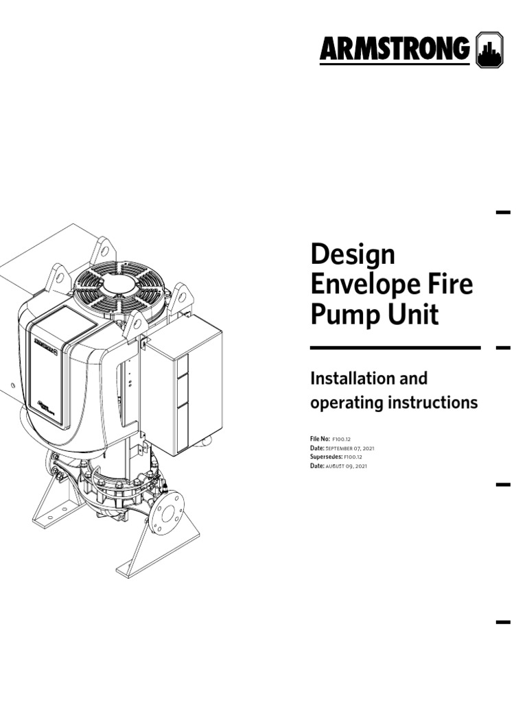 Design Envelope Fire Pump Installation Guide | PDF | Pump | Valve