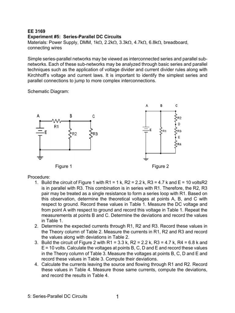 Series-Parallel DC Circuit Analysis | PDF | Series And Parallel ...