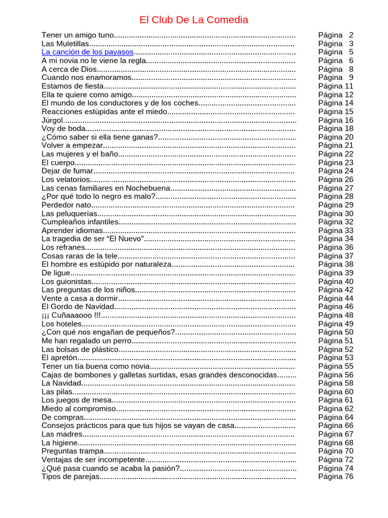 El Club De La Comedia | PDF | Noé