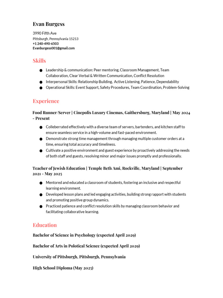 Resume | PDF