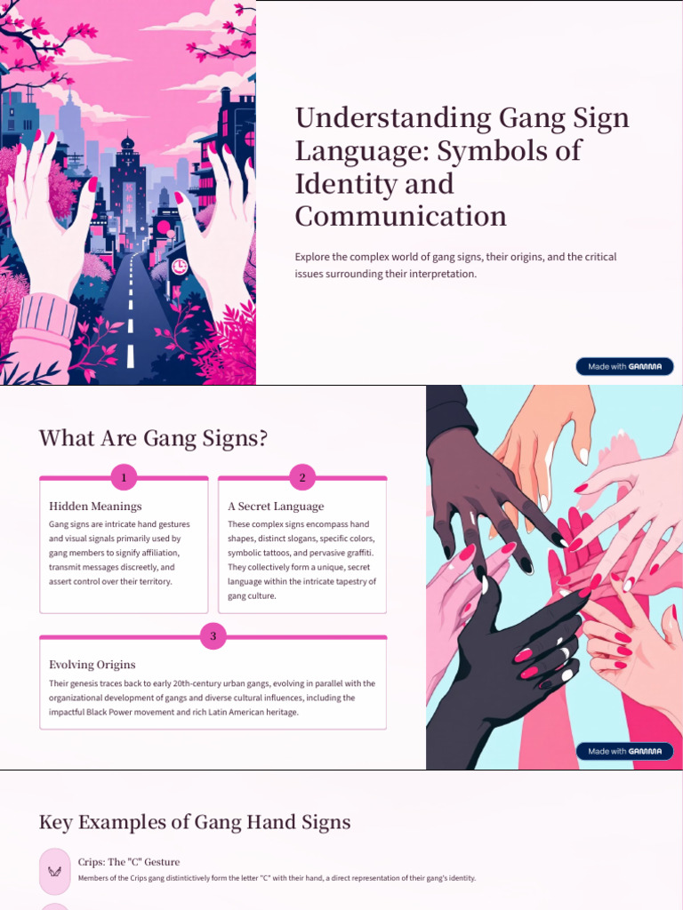 Understanding Gang Signs and Their Impact | PDF | Gang | Sign Language