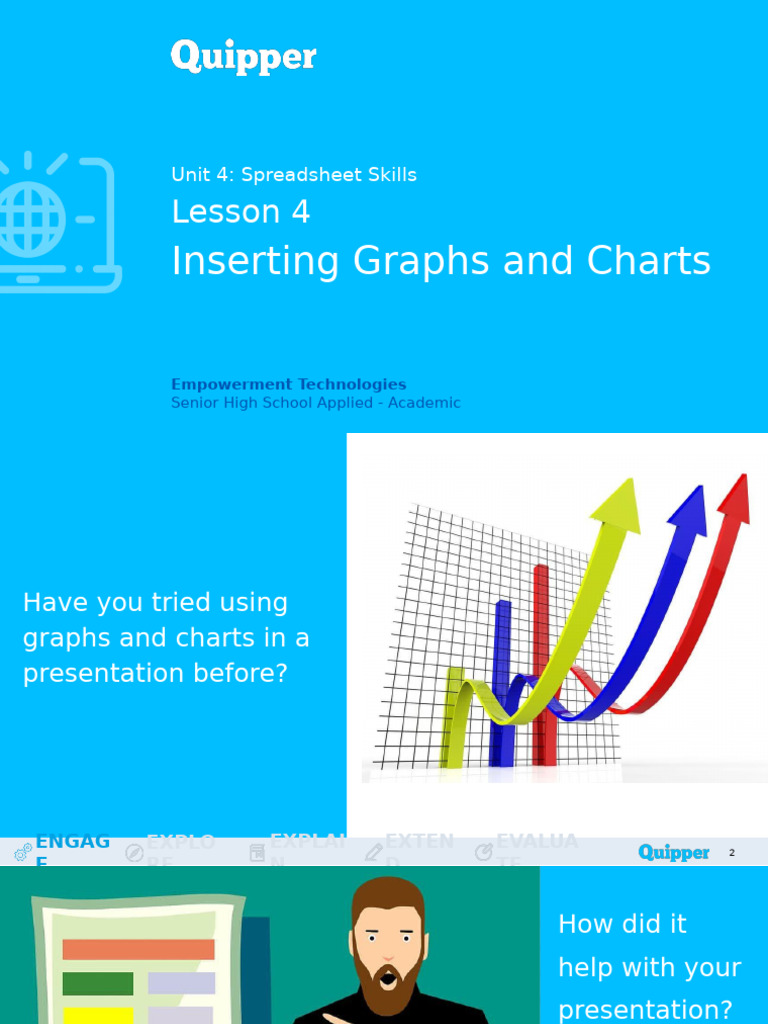 Lesson 4 - Inserting Graphs and Charts ppt | PDF | Chart | Microsoft Excel