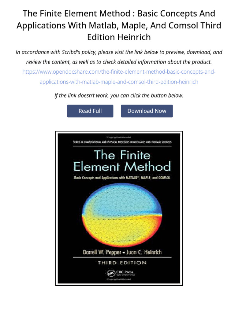 The finite element method : basic concepts and applications with MATLAB ...