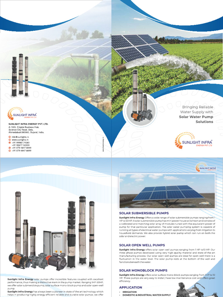 Solar Pump Catalogue CTC | PDF