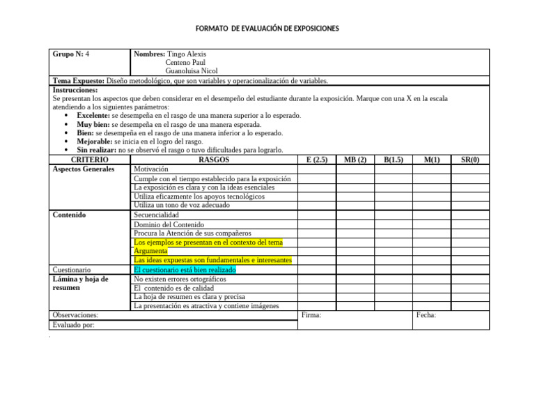 Tingo_alexis_rubrica de Evaluacion_ejecucion Del Proyecto de ...