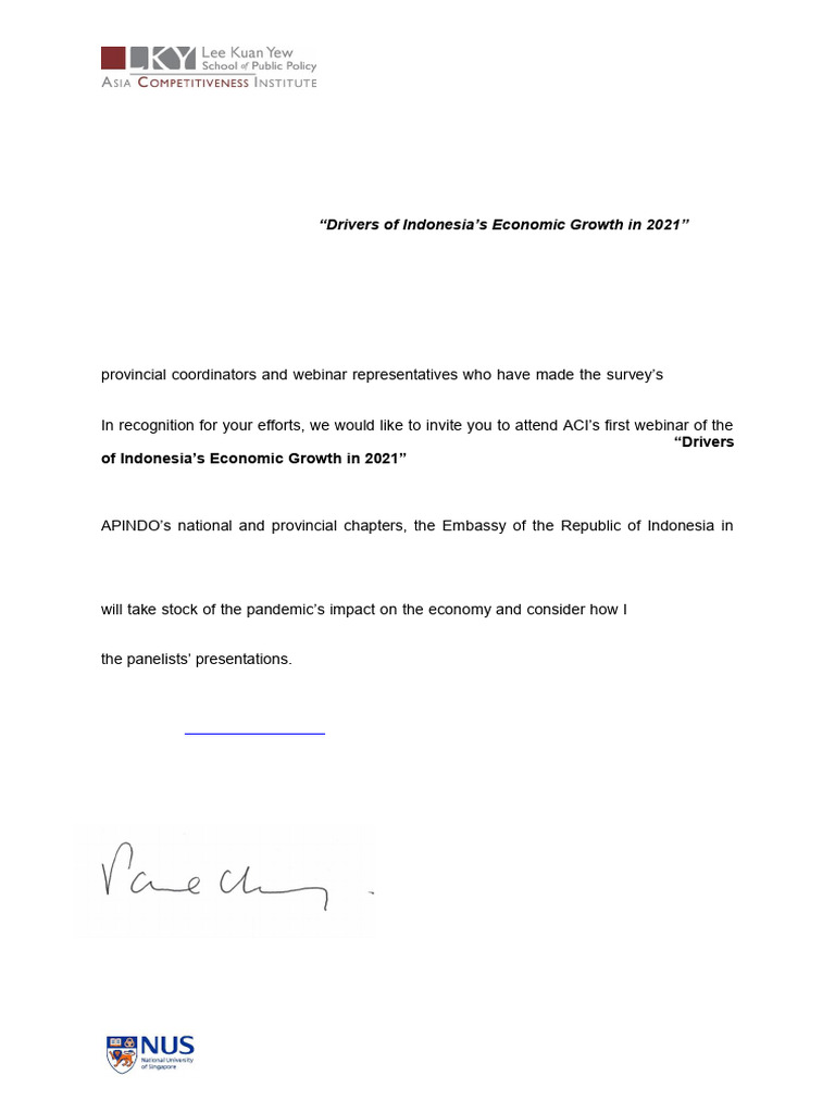 Webinar Invitation Letter 2021 | PDF