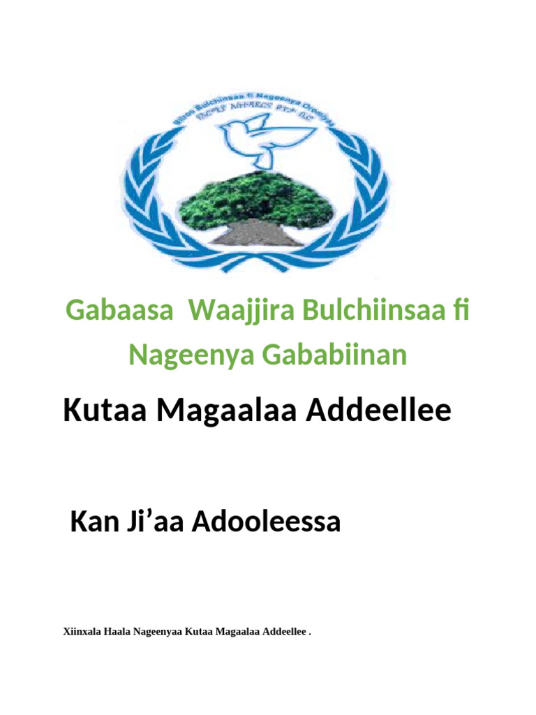 Gabaasaa Nageenya Gababbiinan | PDF