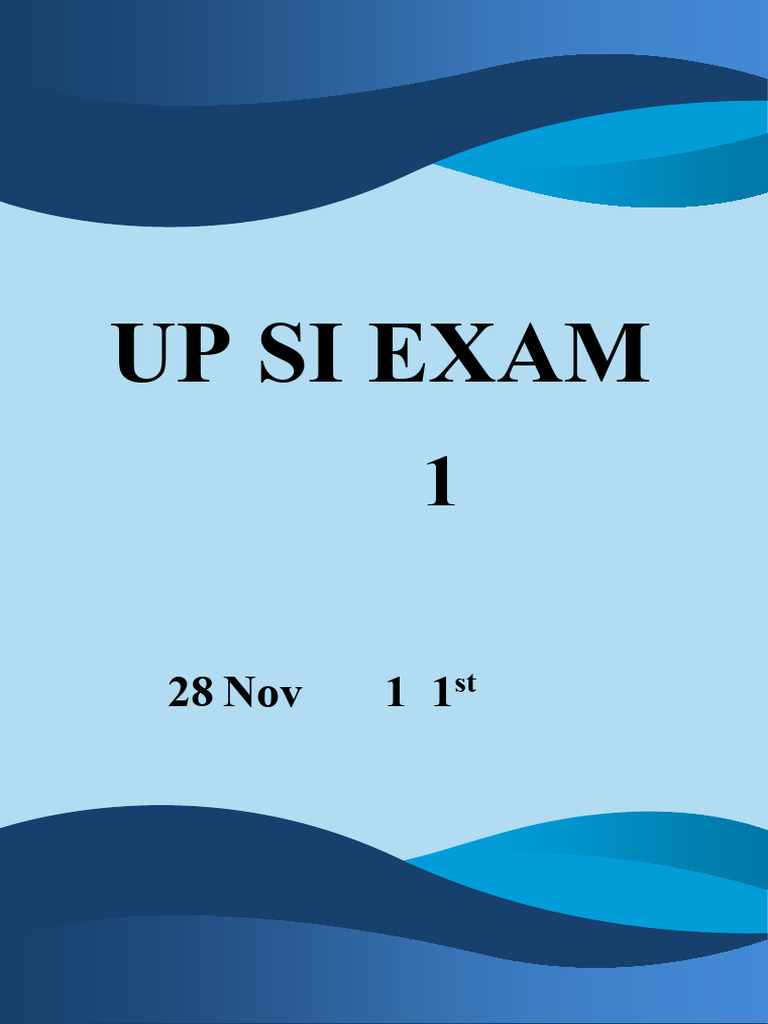 UP Police SI PYP (28th Nov 2021 1st Shift) | PDF