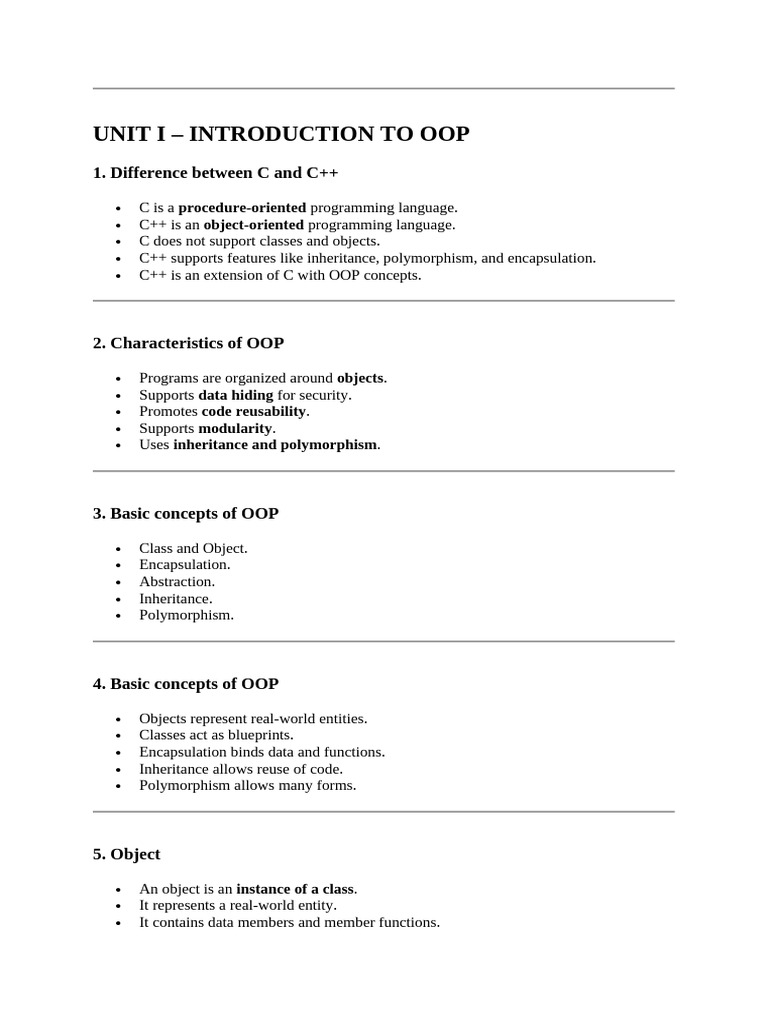 2 marks with ans | PDF | Class (Computer Programming) | Inheritance ...