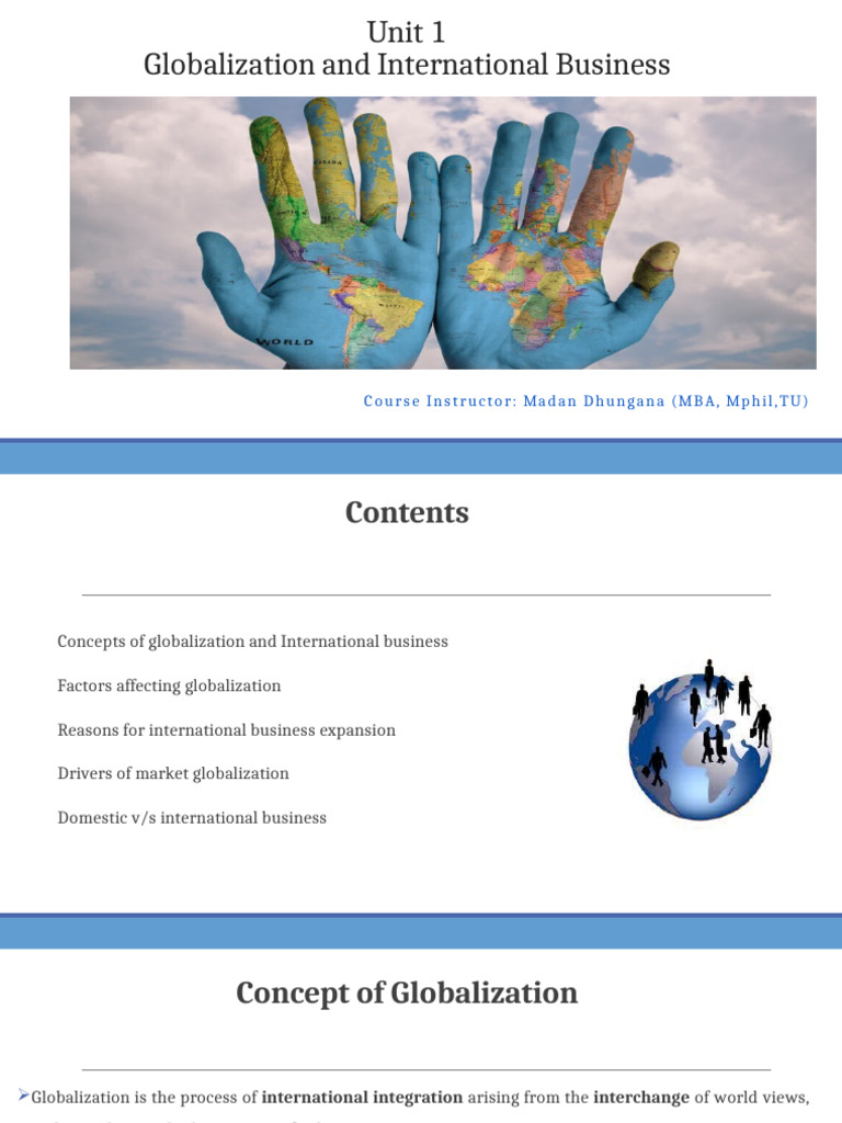 BBA Ace IB Chapter 1 | PDF | Globalization | Market (Economics)