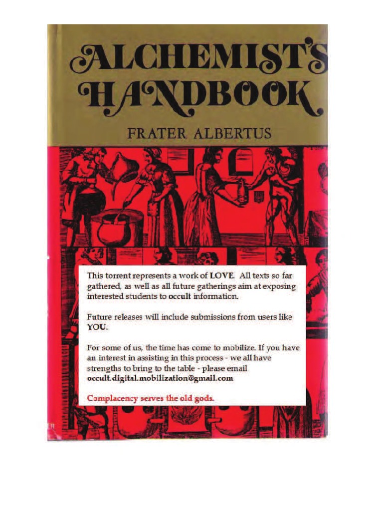 Alchemist's HANDBOOK