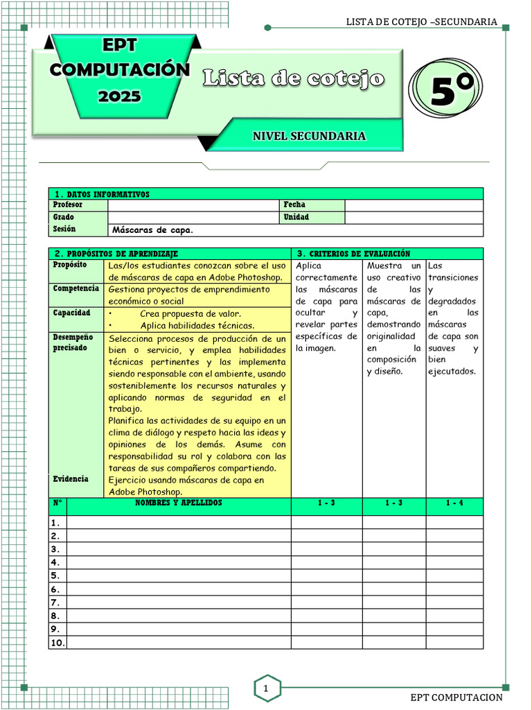 Máscaras de Capa en Photoshop: Guía EPT | PDF | Informática