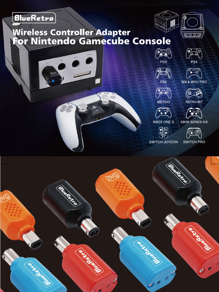 BlueRetro Nintendo Gamecube Wireless Controller Adapter Manual [2023!04 ...