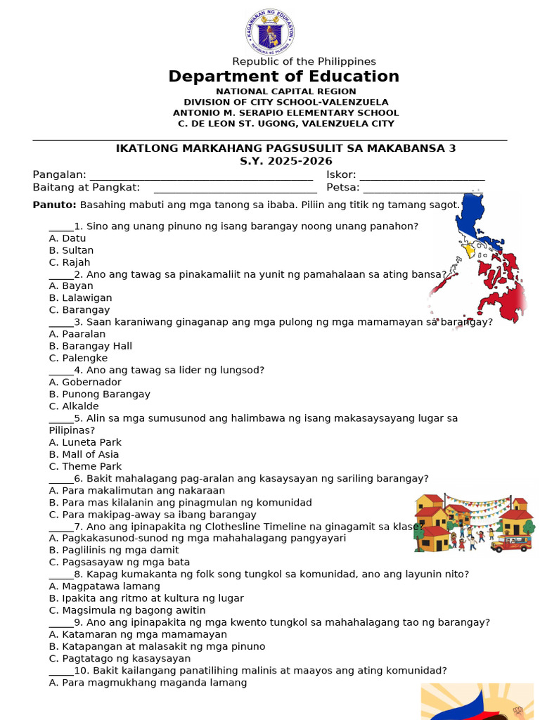 Q3-Makabansa-3 (1) | PDF