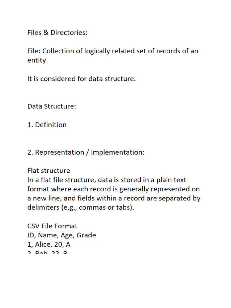 UNIT 5 OS Notes | PDF | Computer File | Directory (Computing)