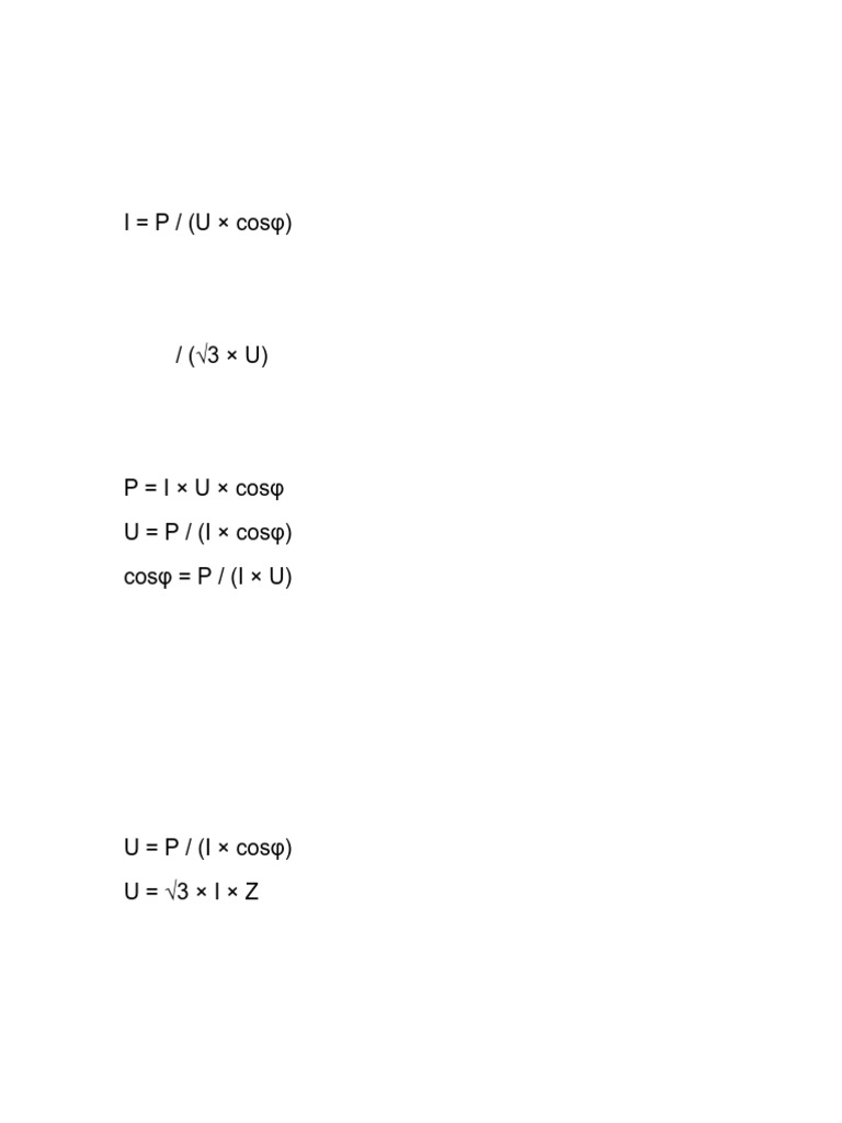Formulario Electrotecnia Completo | PDF