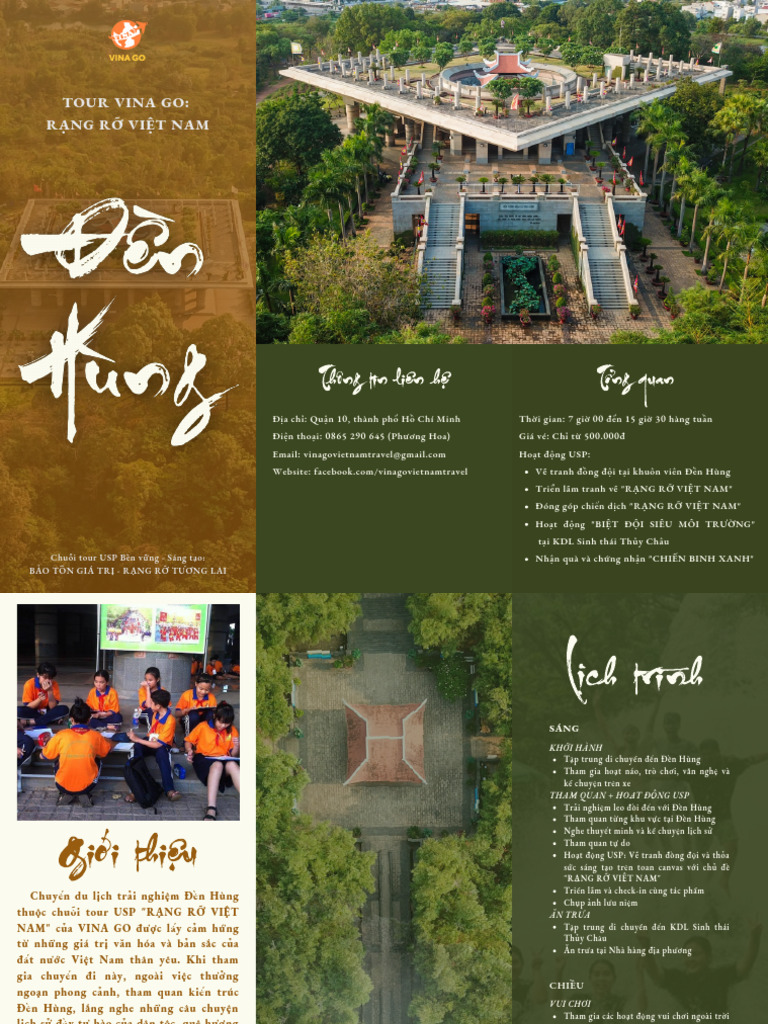 TOUR 1 ĐỀN HÙNG - KDL SINH THÁI THỦY CHÂU | PDF