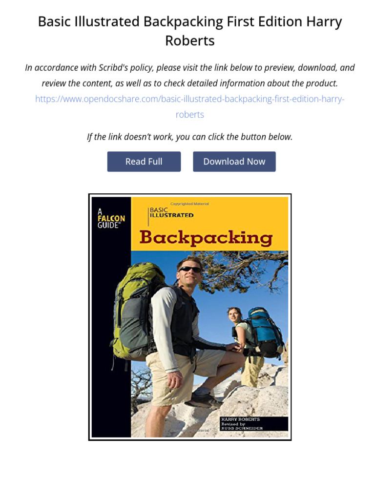 Basic Illustrated Backpacking First Edition Harry Roberts | PDF | Books