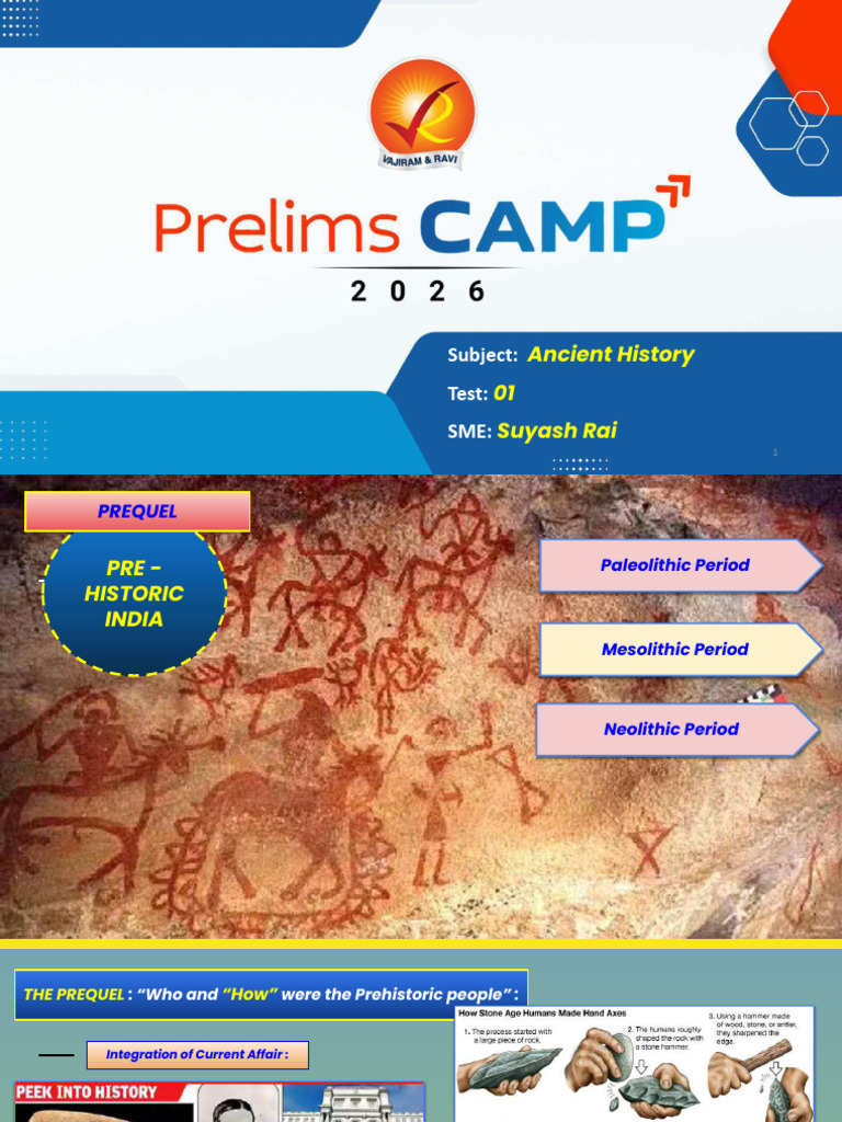 Prehistoric India: Stone Age Insights | PDF | Vedas